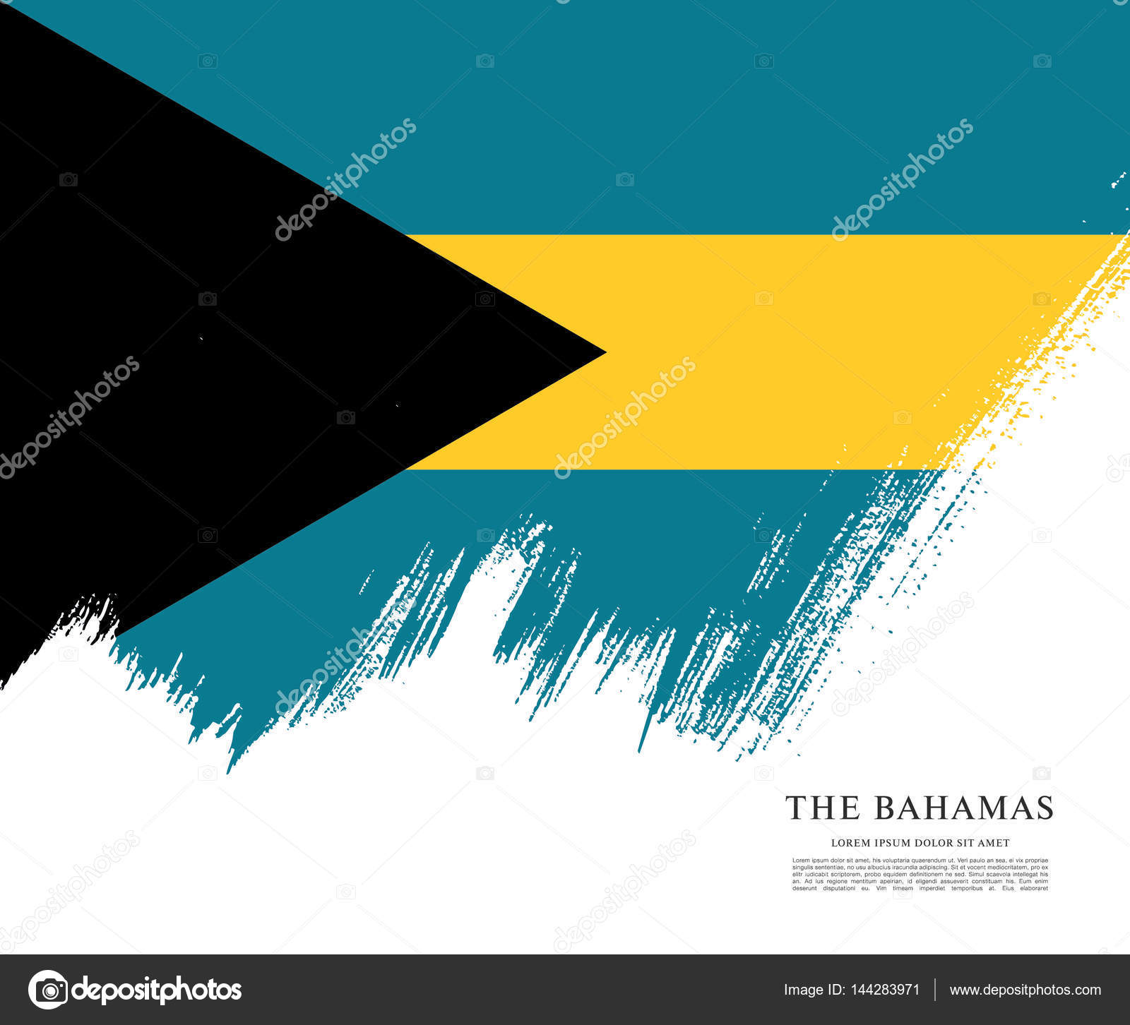 Design of bahamas Flag banner Stock Vector by ©Igor_Vkv 144283971