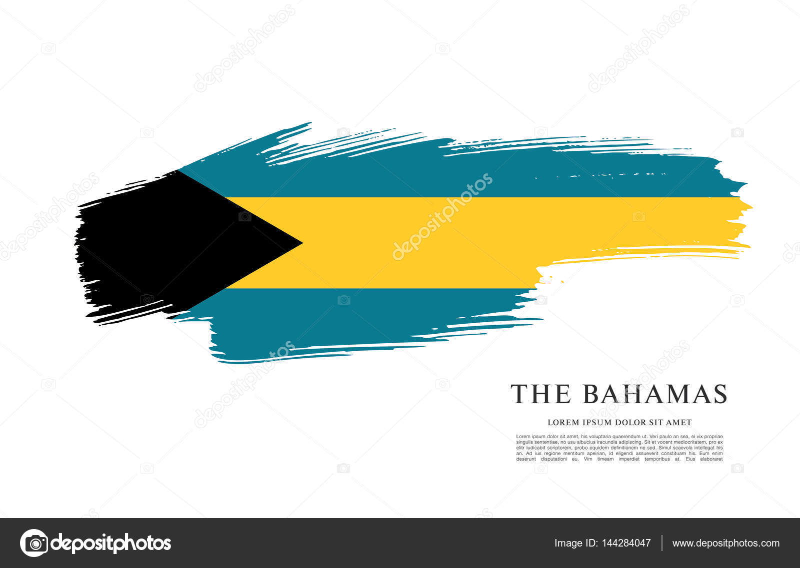 Bahamas Flag banner Stock Vector by ©Igor_Vkv 144284047