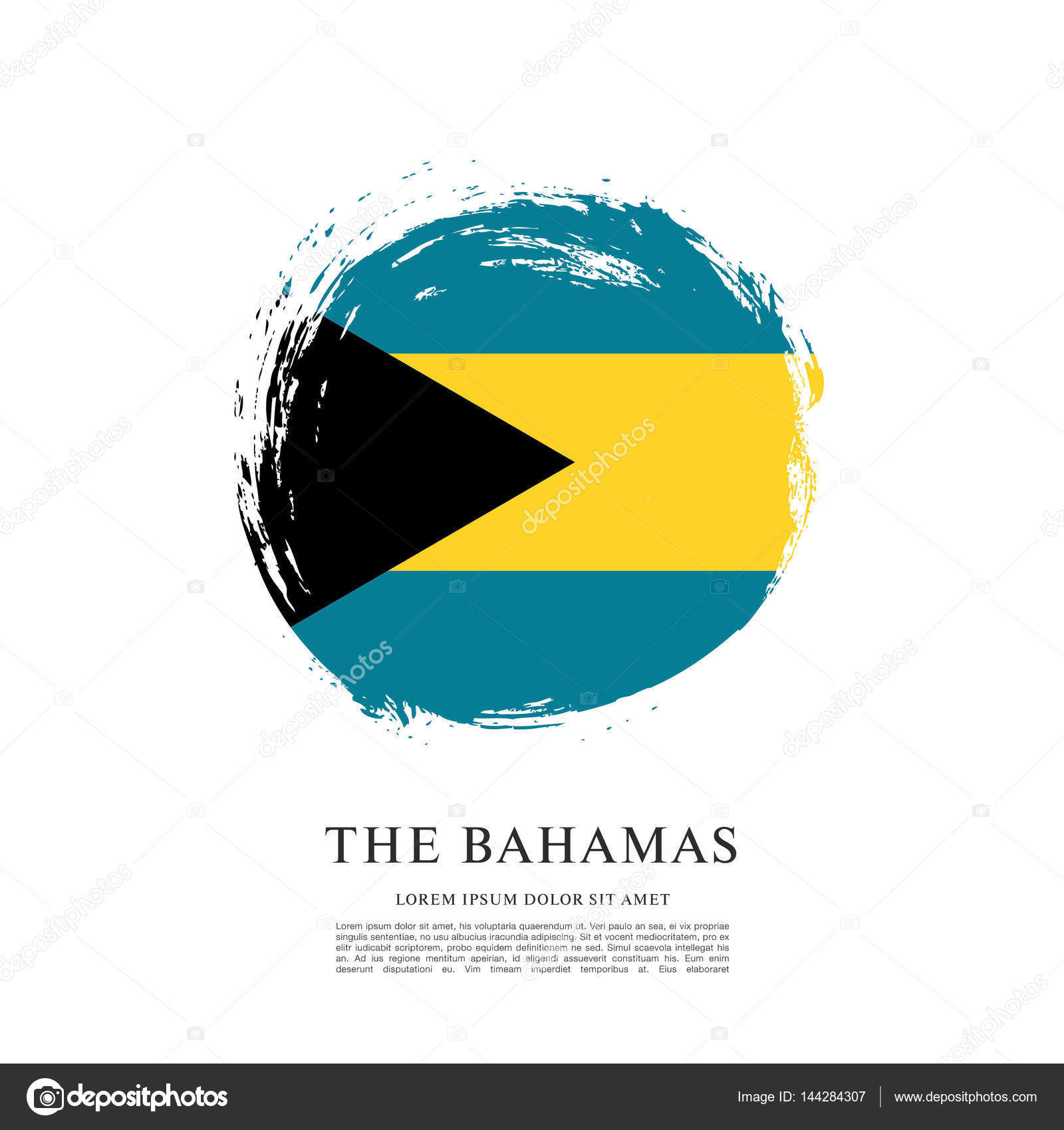 Design of bahamas Flag card Stock Vector Image by ©Igor_Vkv #144284307