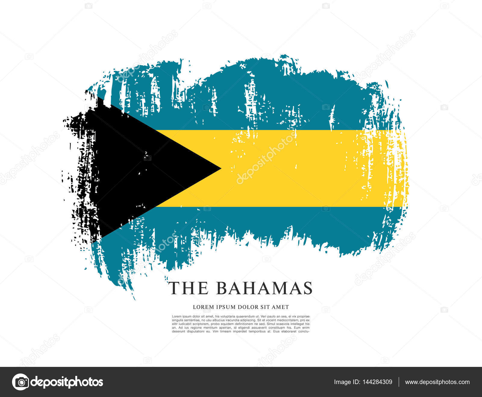 Design of bahamas Flag card Stock Vector Image by ©Igor_Vkv #144284309