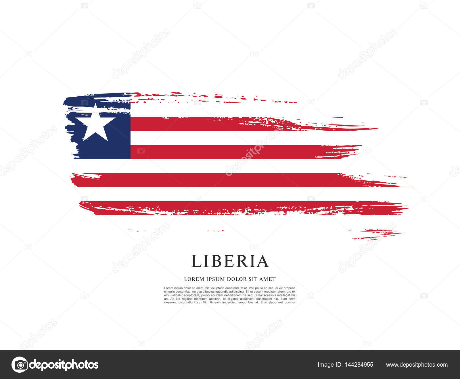 Design of liberia Flag emblem Stock Vector Image by ©Igor_Vkv #144284955