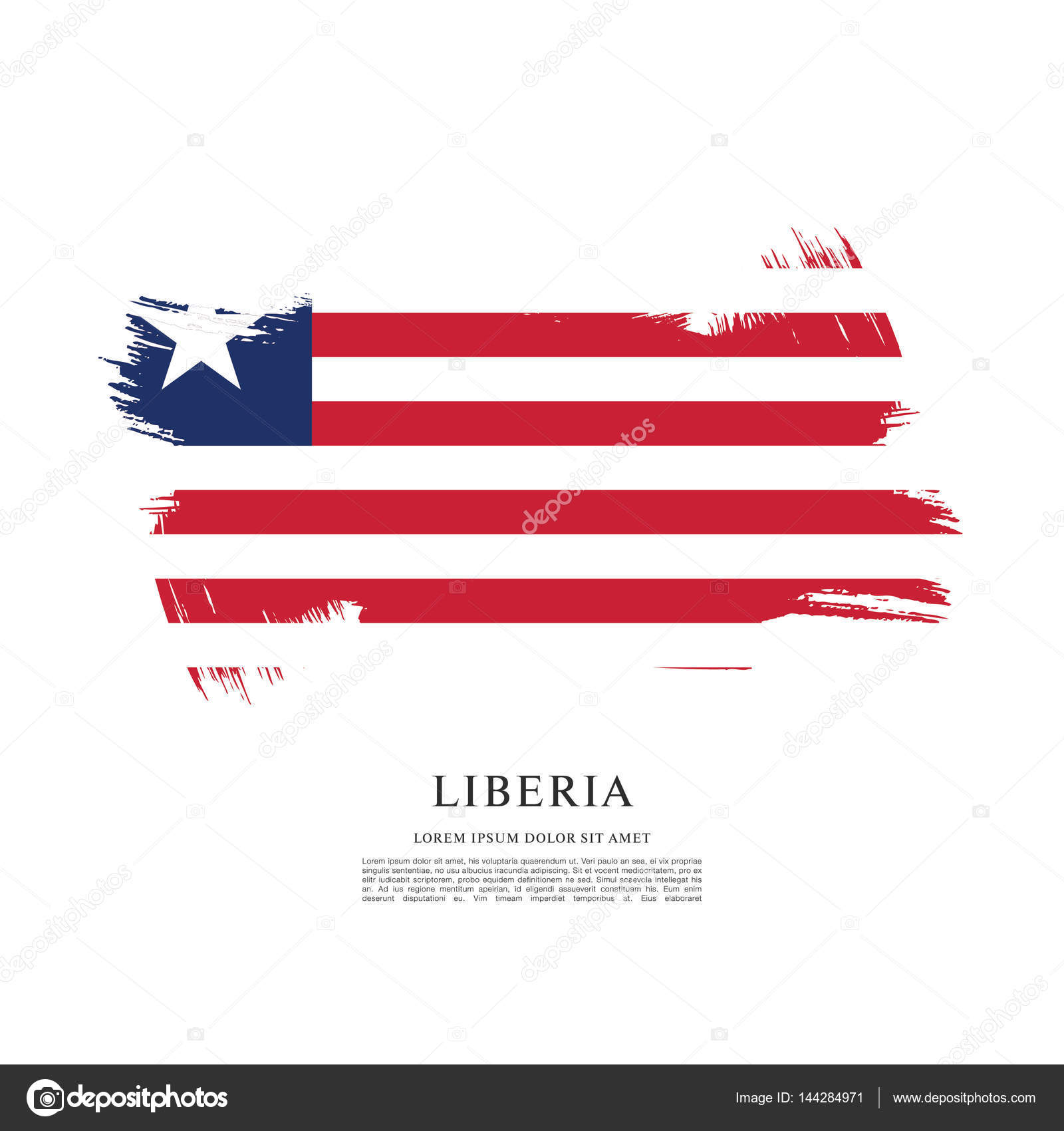 Liberia Flag emblem Stock Vector by ©Igor_Vkv 144284971