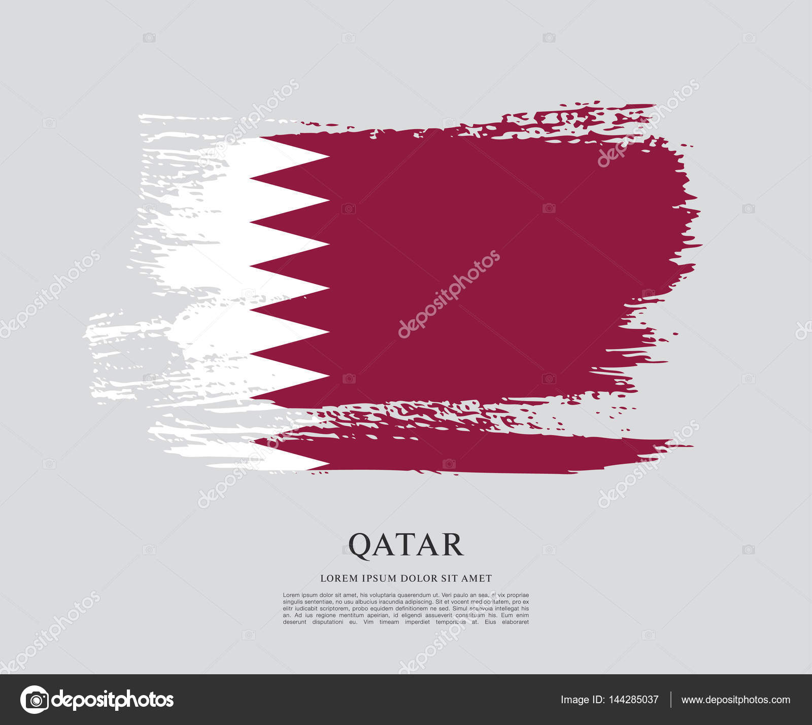 Qatar Flag template Stock Vector Image by ©Igor_Vkv #144285037