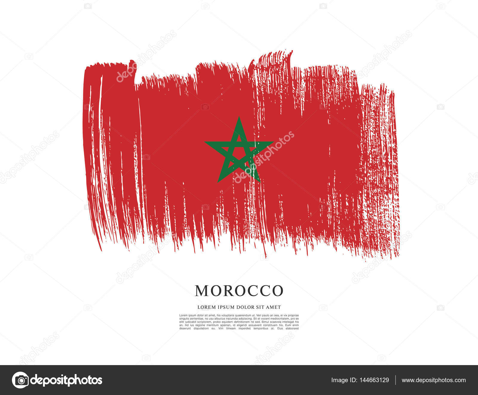 Morocco flag layout Stock Vector by ©Igor_Vkv 144663129