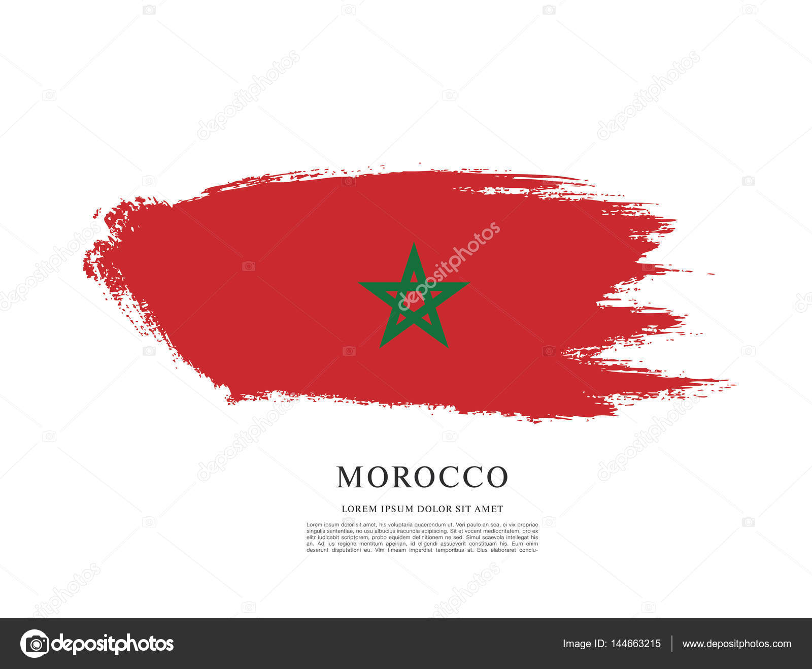 Morocco flag layout Stock Vector by ©Igor_Vkv 144663215