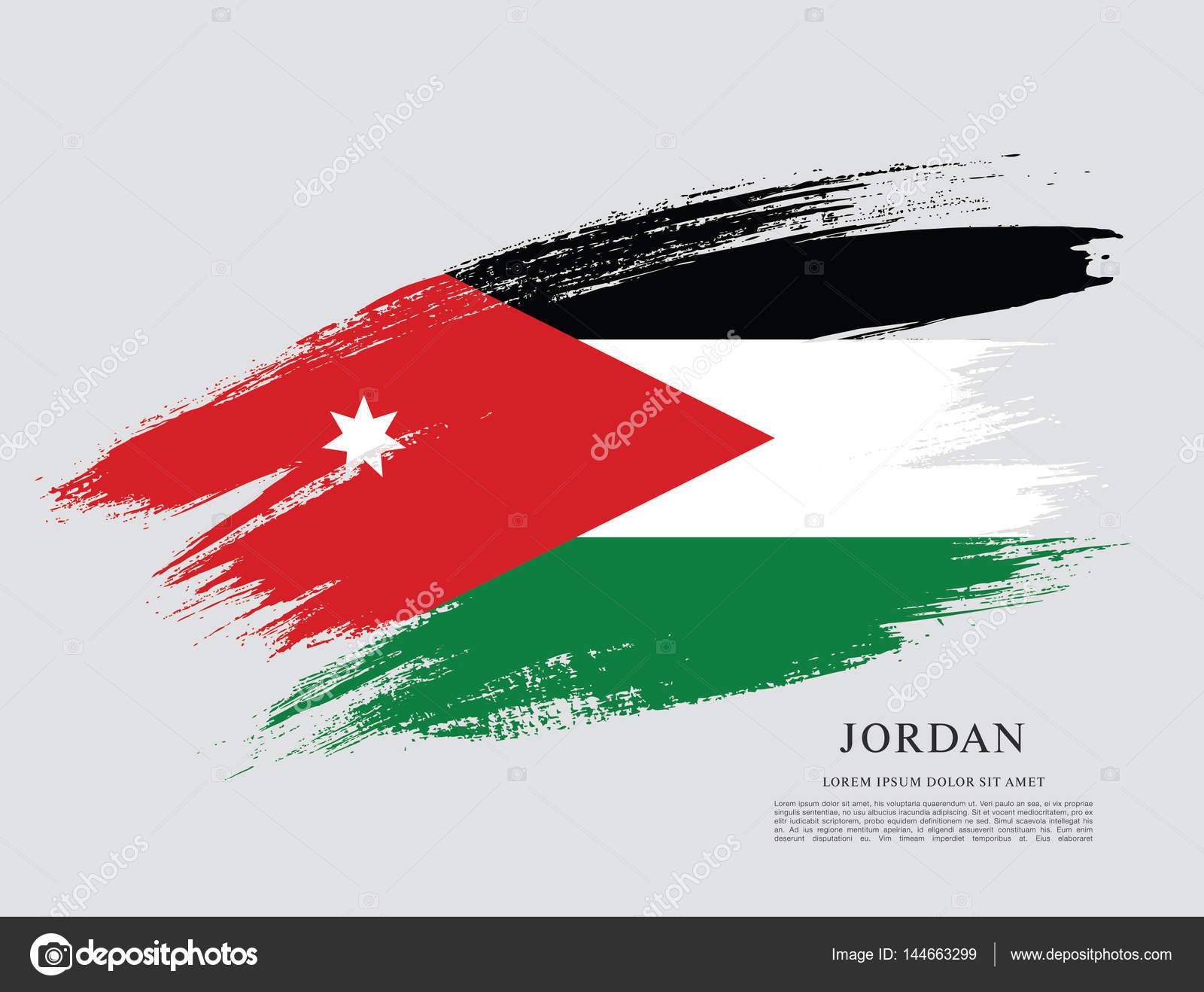 Jordan flag layout Stock Vector Image by ©Igor_Vkv #144663299