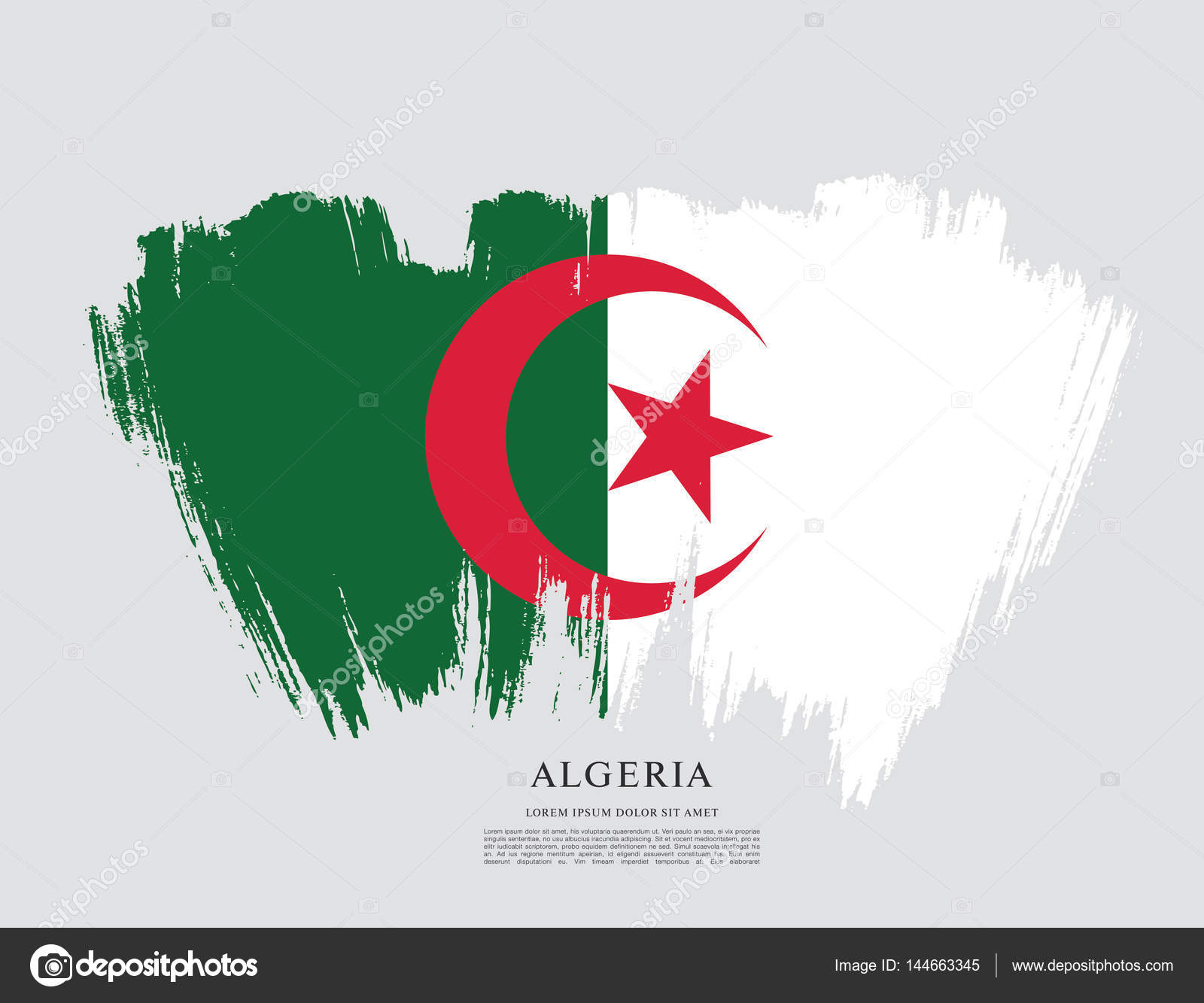 Algeria flag layout Stock Vector Image by ©Igor_Vkv #144663345