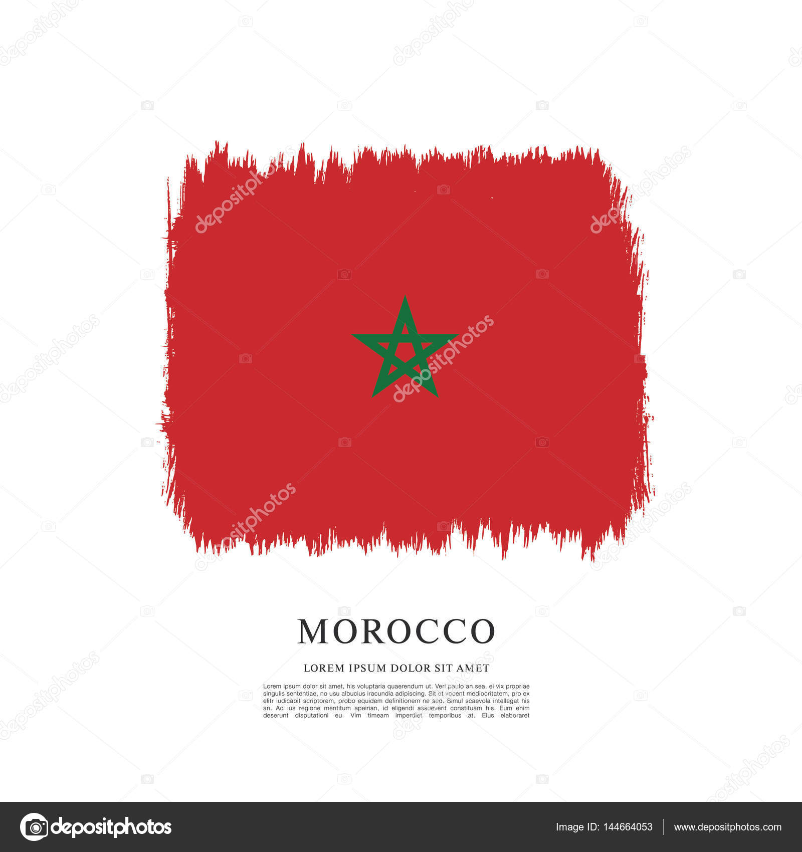 Morocco flag layout Stock Vector Image by ©Igor_Vkv #144664053