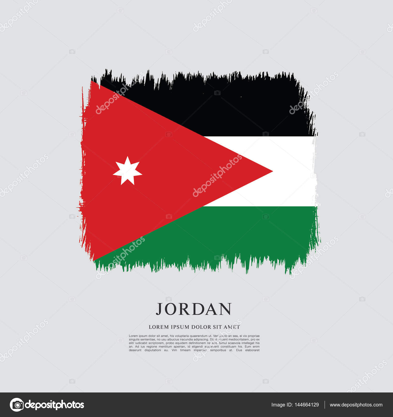 Jordan flag layout Stock Vector Image by ©Igor_Vkv #144664129