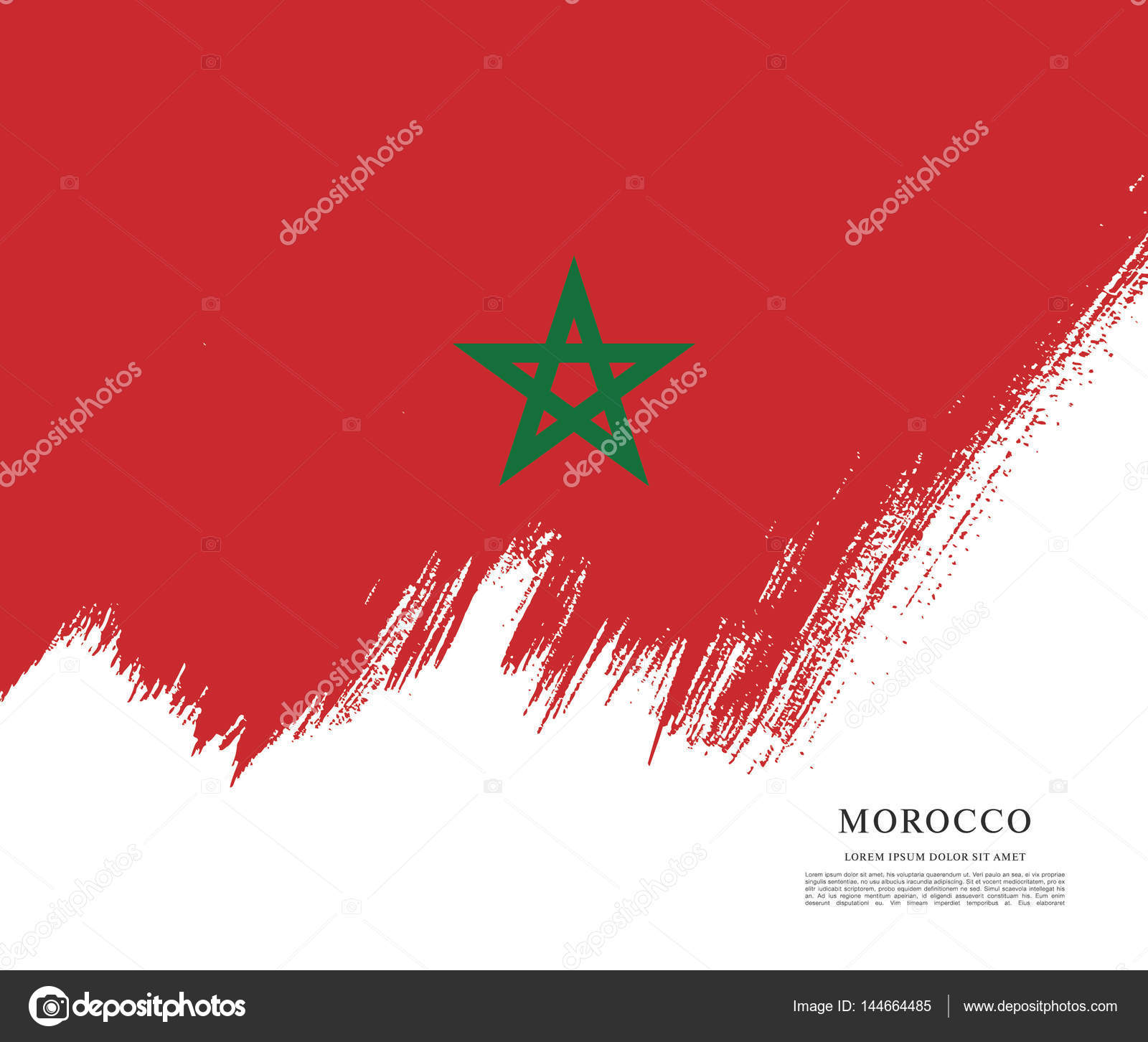 Morocco flag layout Stock Vector by ©Igor_Vkv 144664485