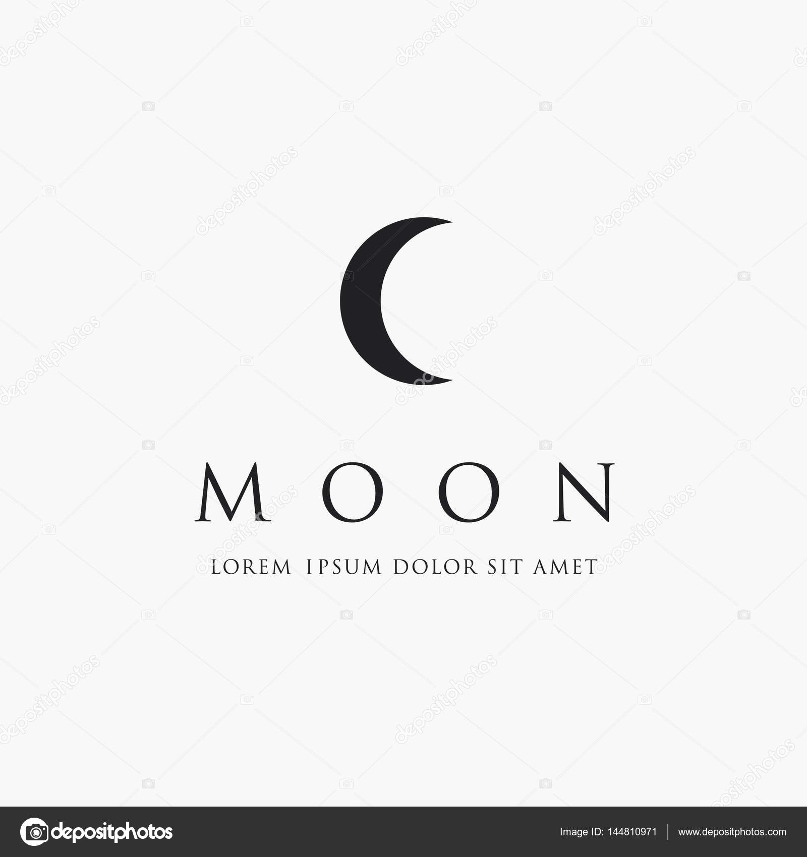 Lua logotipo design Vetor de stock de ©Igor_Vkv 144810971