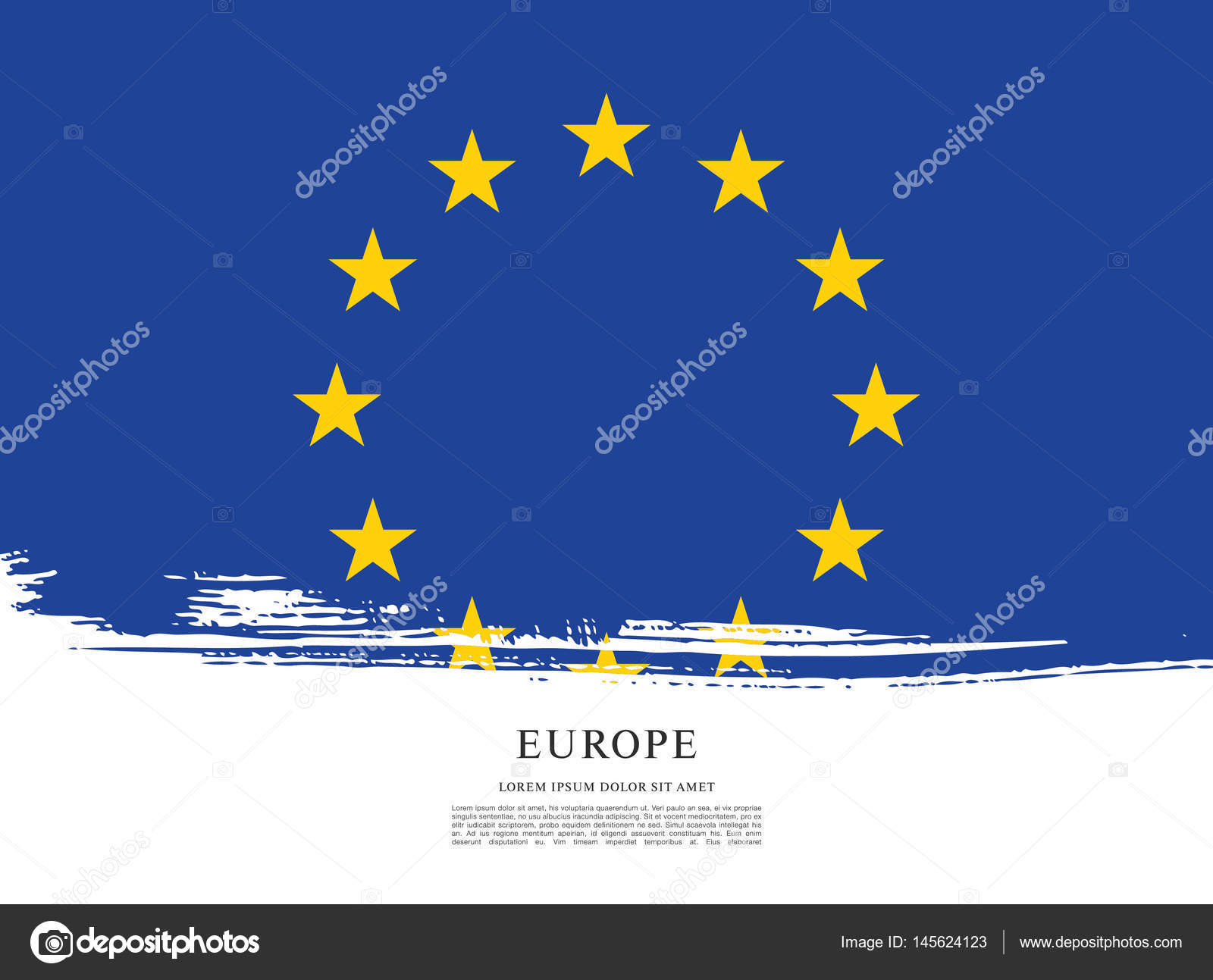 Flag of Europe background Stock Vector by ©Igor_Vkv 145624123