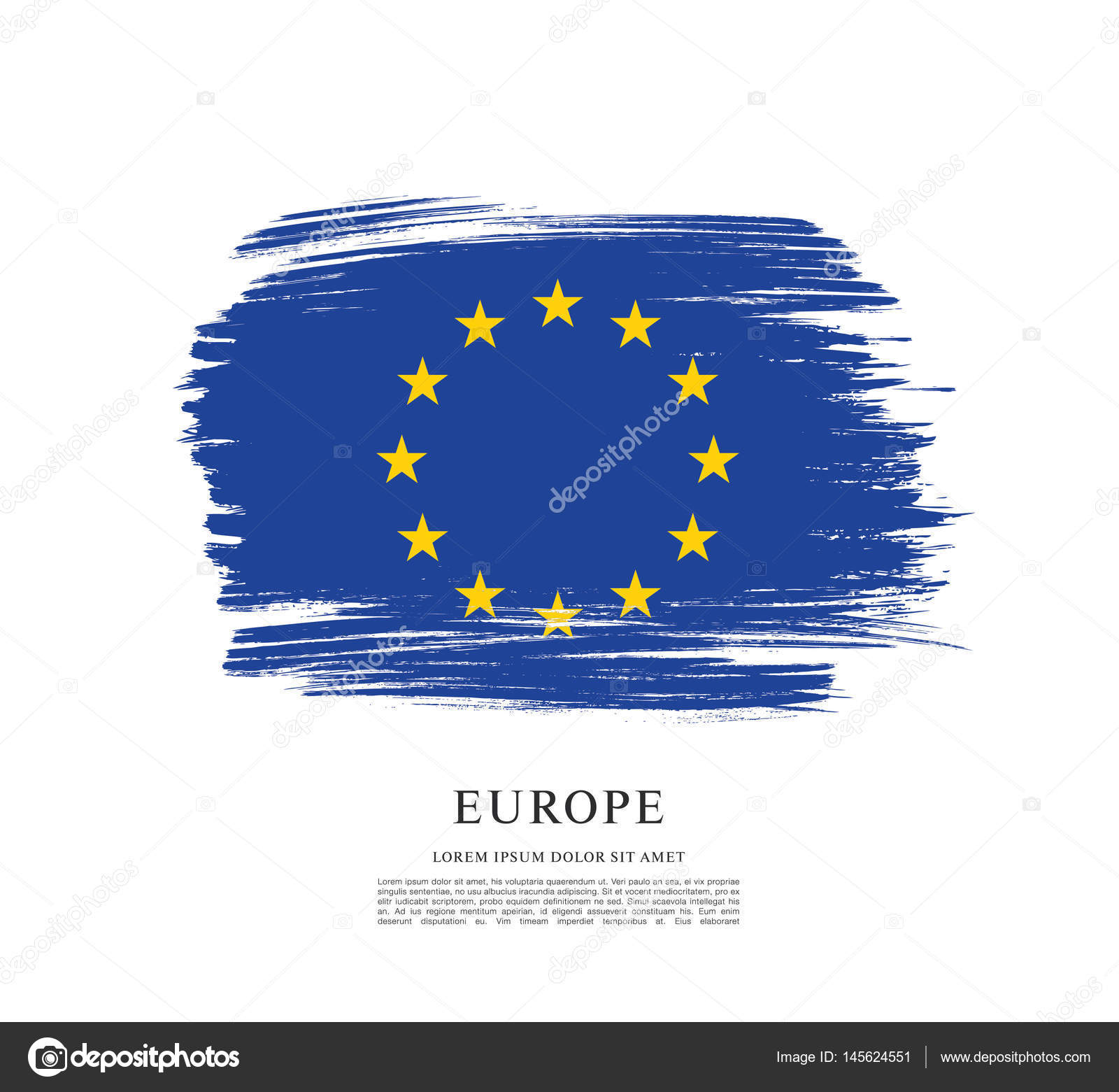 Flag of Europe background Stock Vector by ©Igor_Vkv 145624551