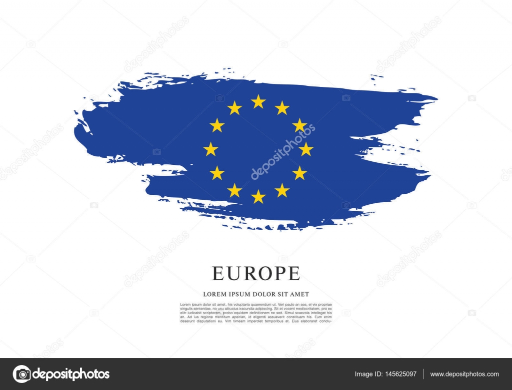Flag of Europe background — Stock Vector © Igor_Vkv #145625097