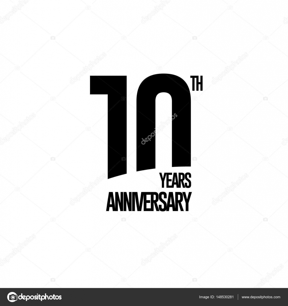 Ten years anniversary celebration symbol Stock Vector by ©Igor_Vkv ...