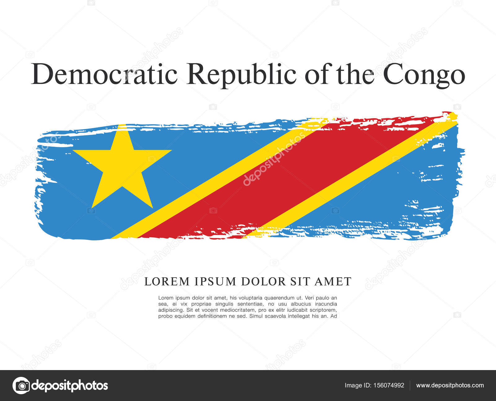 Congo flag layout Stock Vector by ©Igor_Vkv 156074992