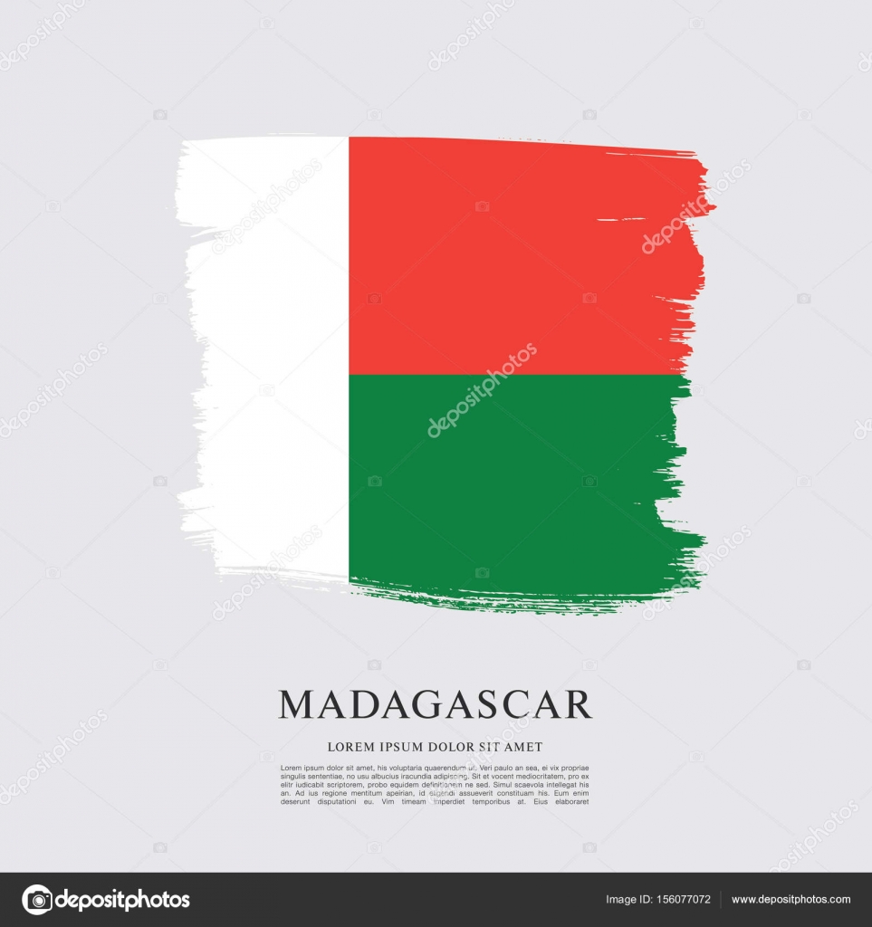 Image vectorielle Mise en page drapeau Madagascar par ©Igor_Vkv - 156077072