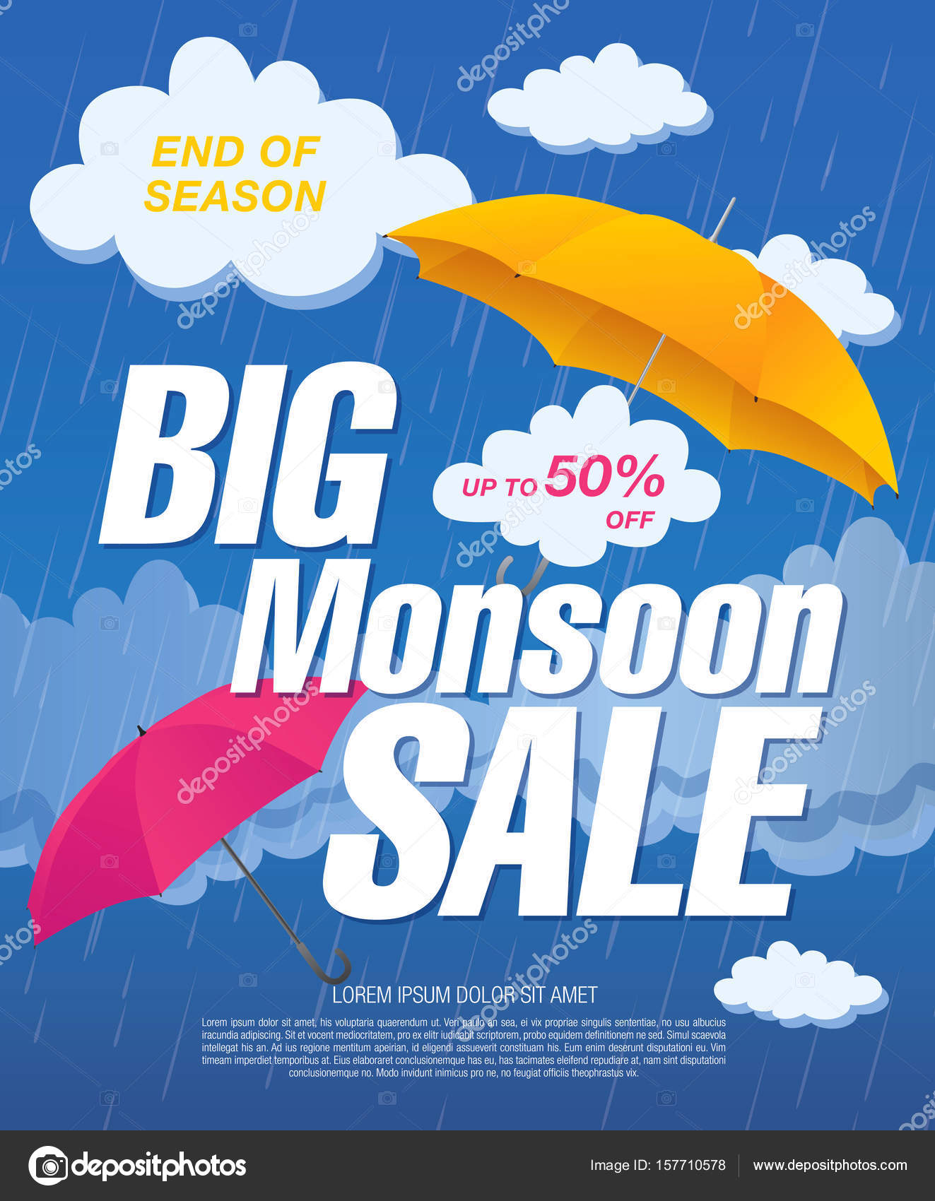 Monsoon sale banner Stock Vector Image by ©Igor_Vkv #157710578