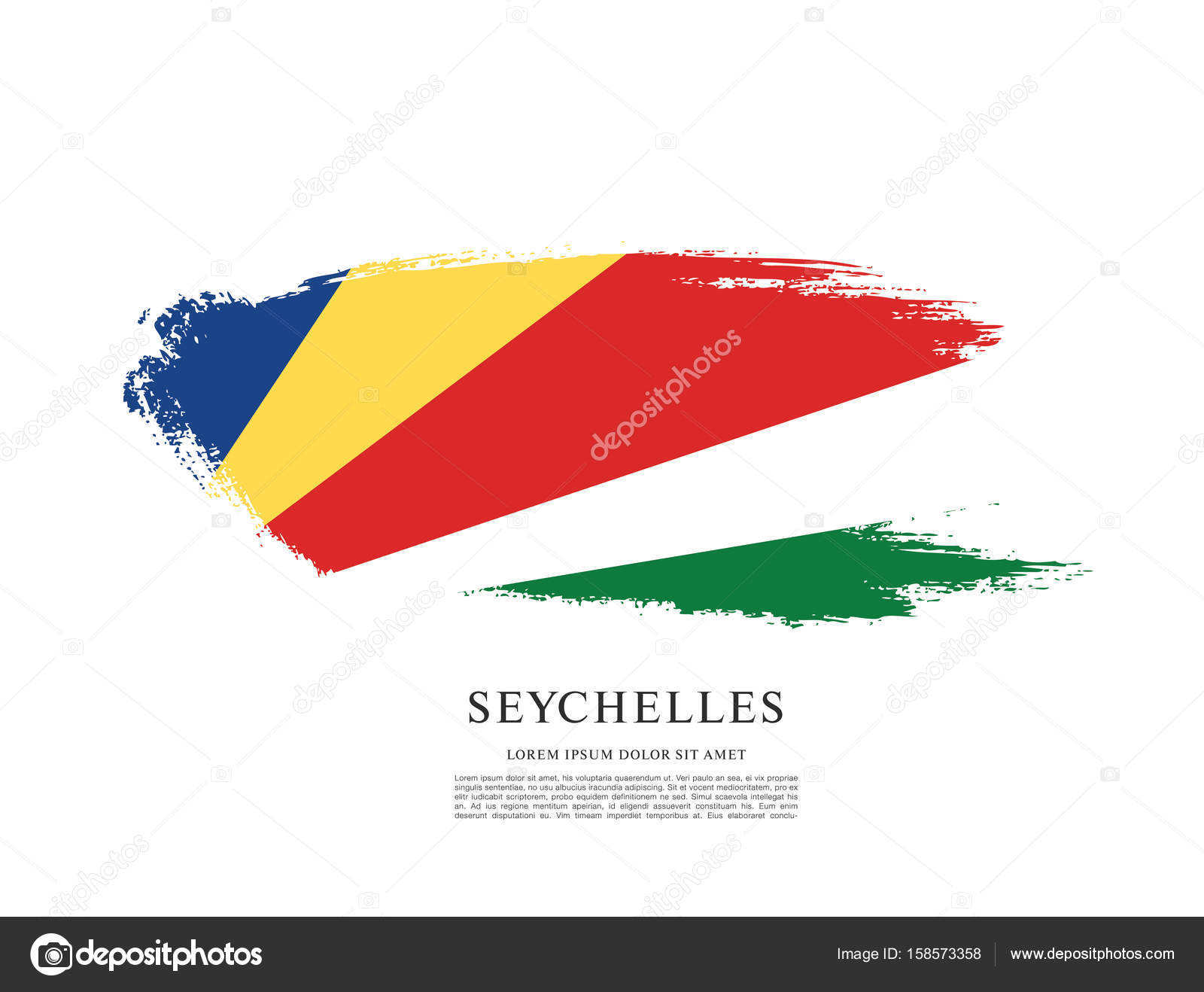 Republic of Seychelles flag Stock Vector Image by ©Igor_Vkv #158573358
