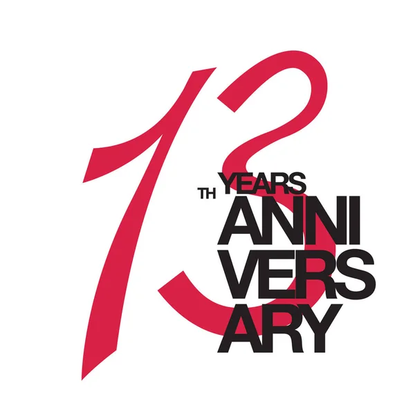 13th year logo Vector Art Stock Images | Depositphotos