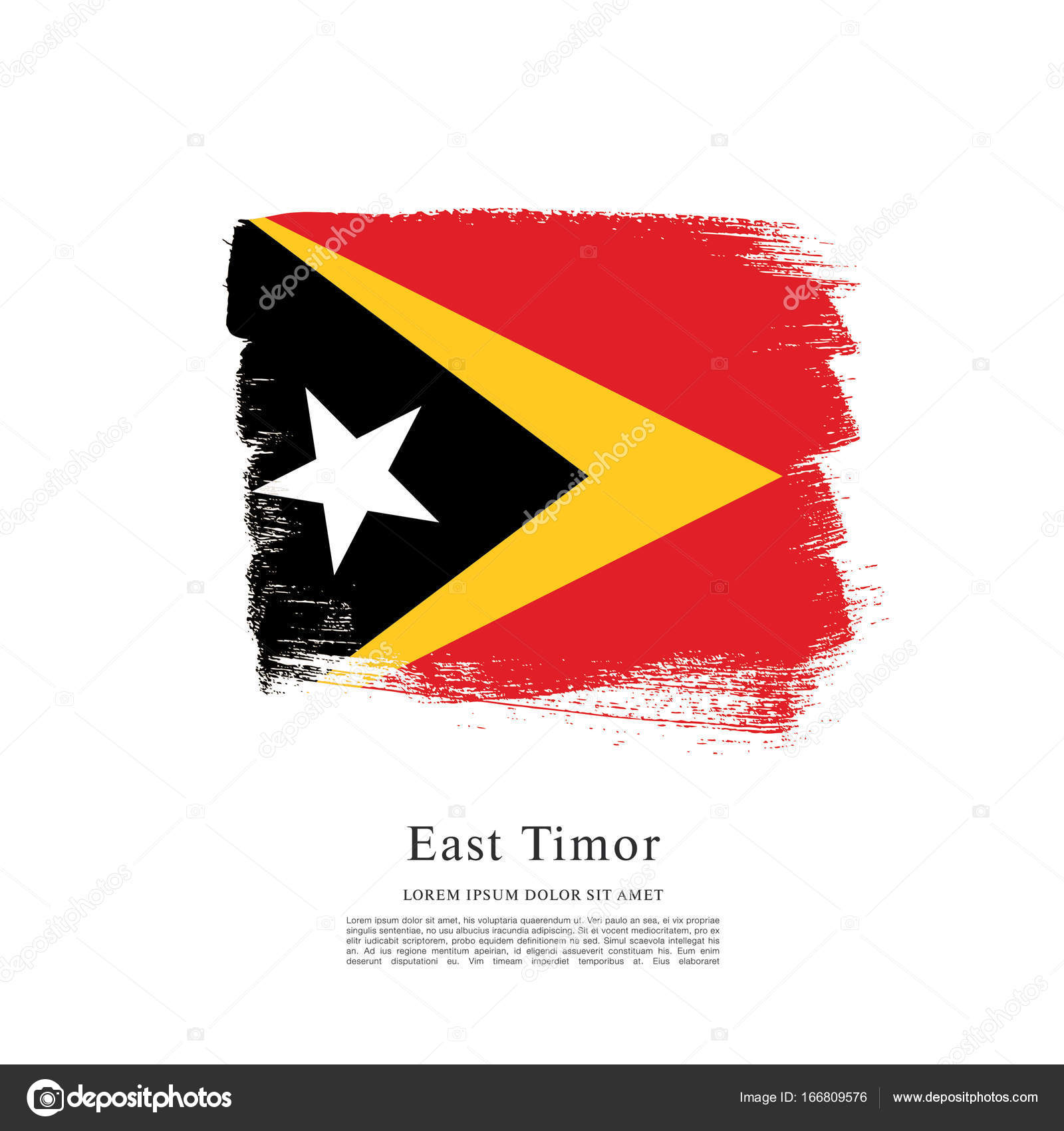 East Timor flag background Stock Vector by ©Igor_Vkv 166809576