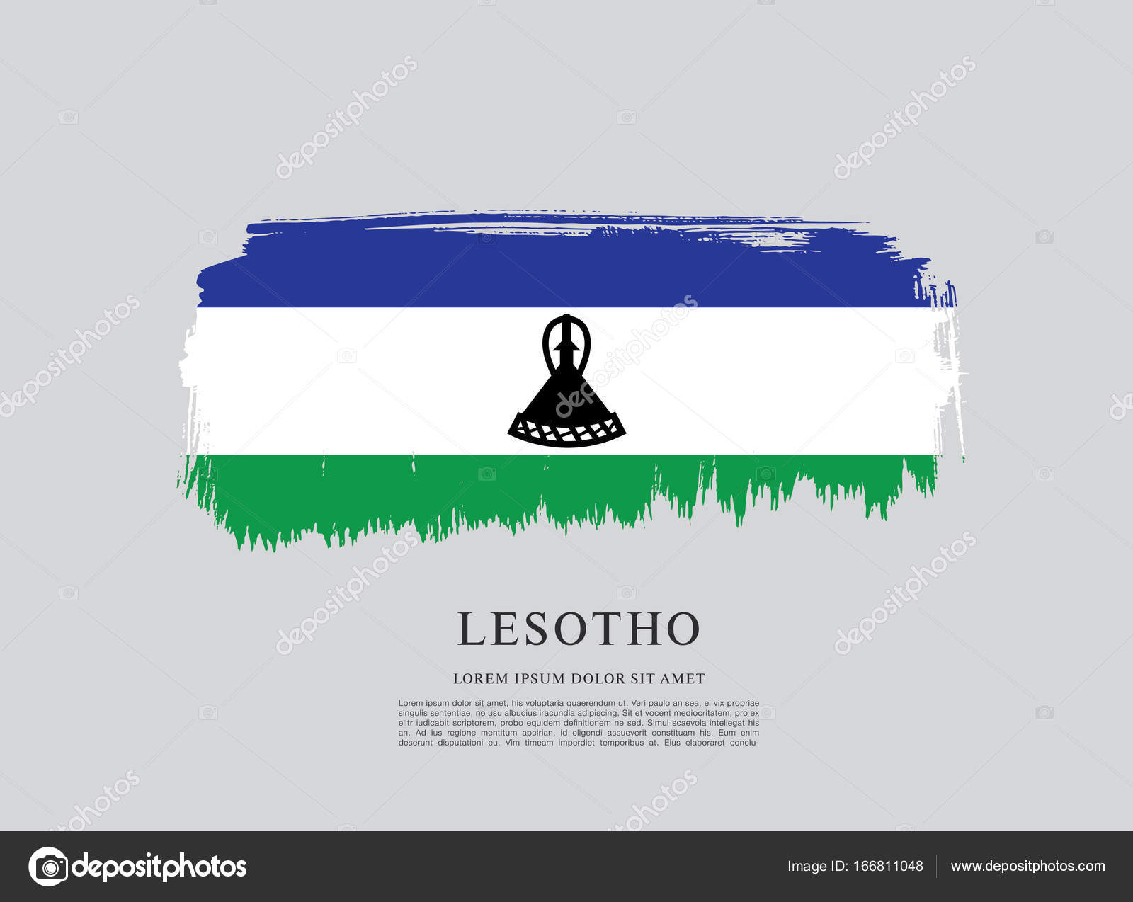 Lesotho flag background Stock Vector Image by ©Igor_Vkv #166811048