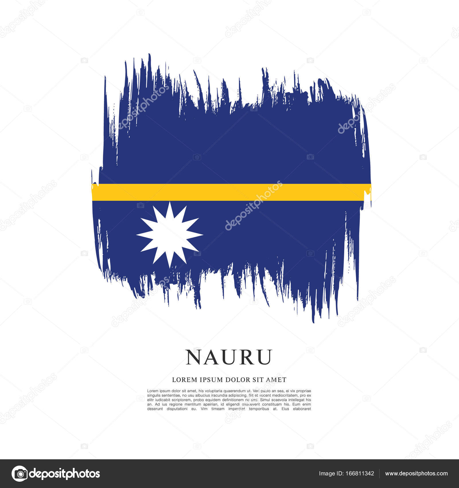Nauru flag background Stock Vector Image by ©Igor_Vkv #166811342