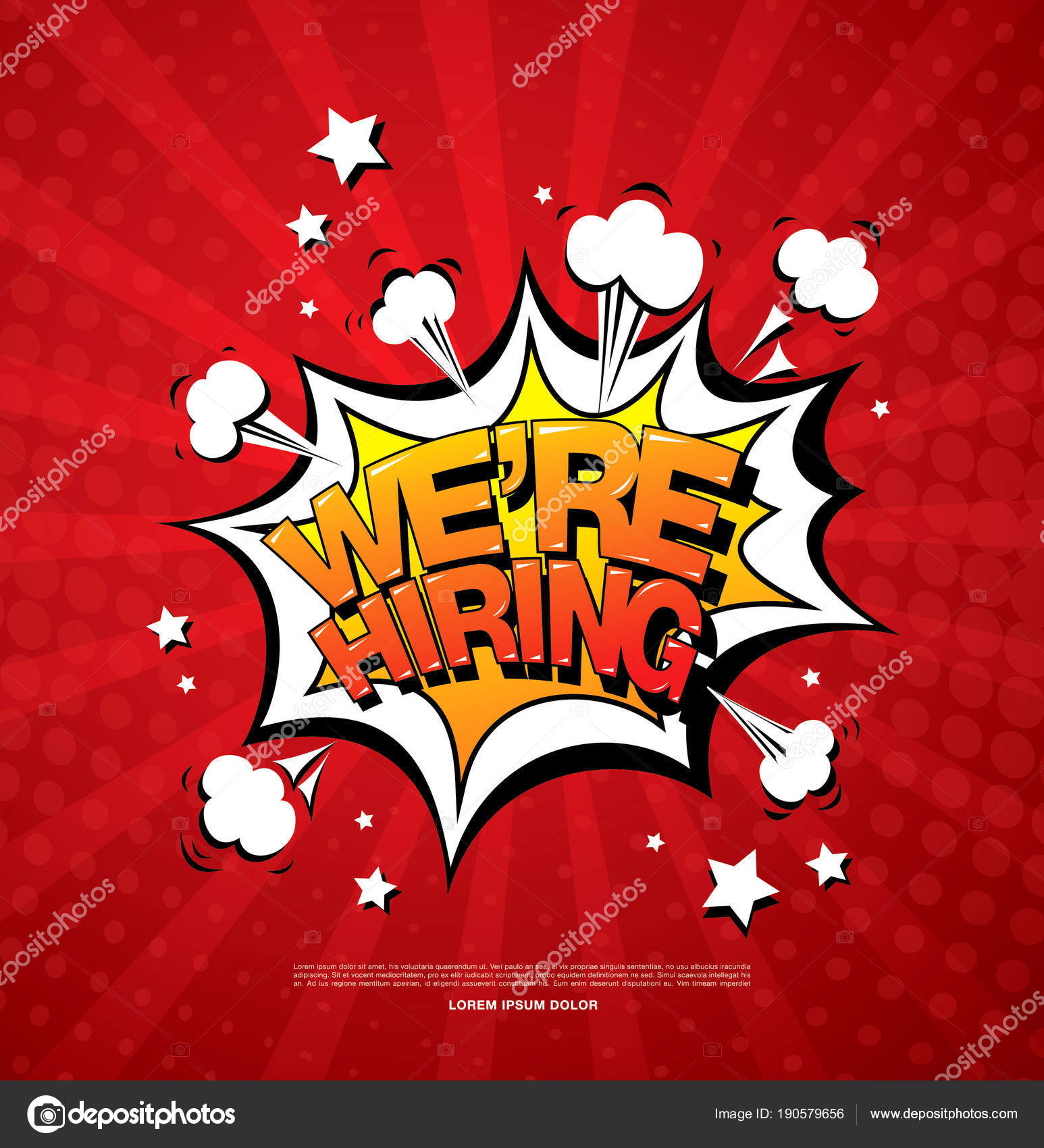 Hiring Word Cloud Red Background Stock Vector Image by ©Igor_Vkv #190579656