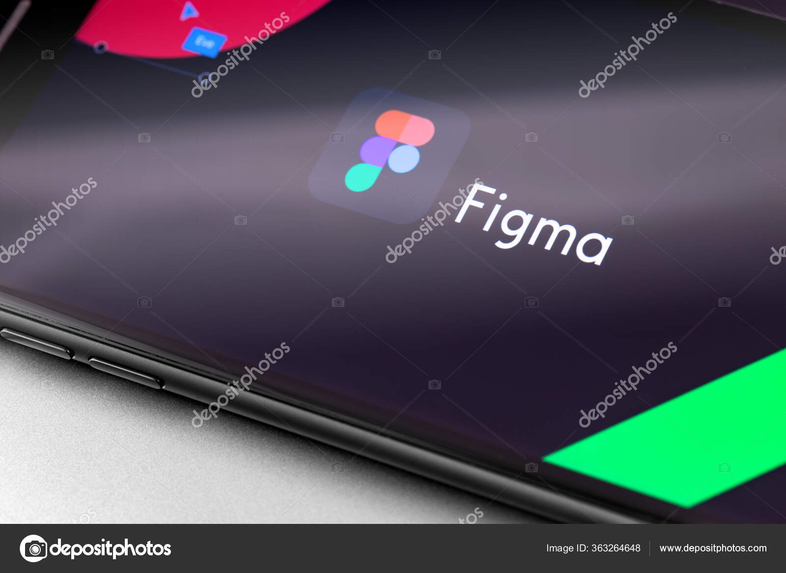 Figma Logo Display Smartphone Figma Online Service Interface ...