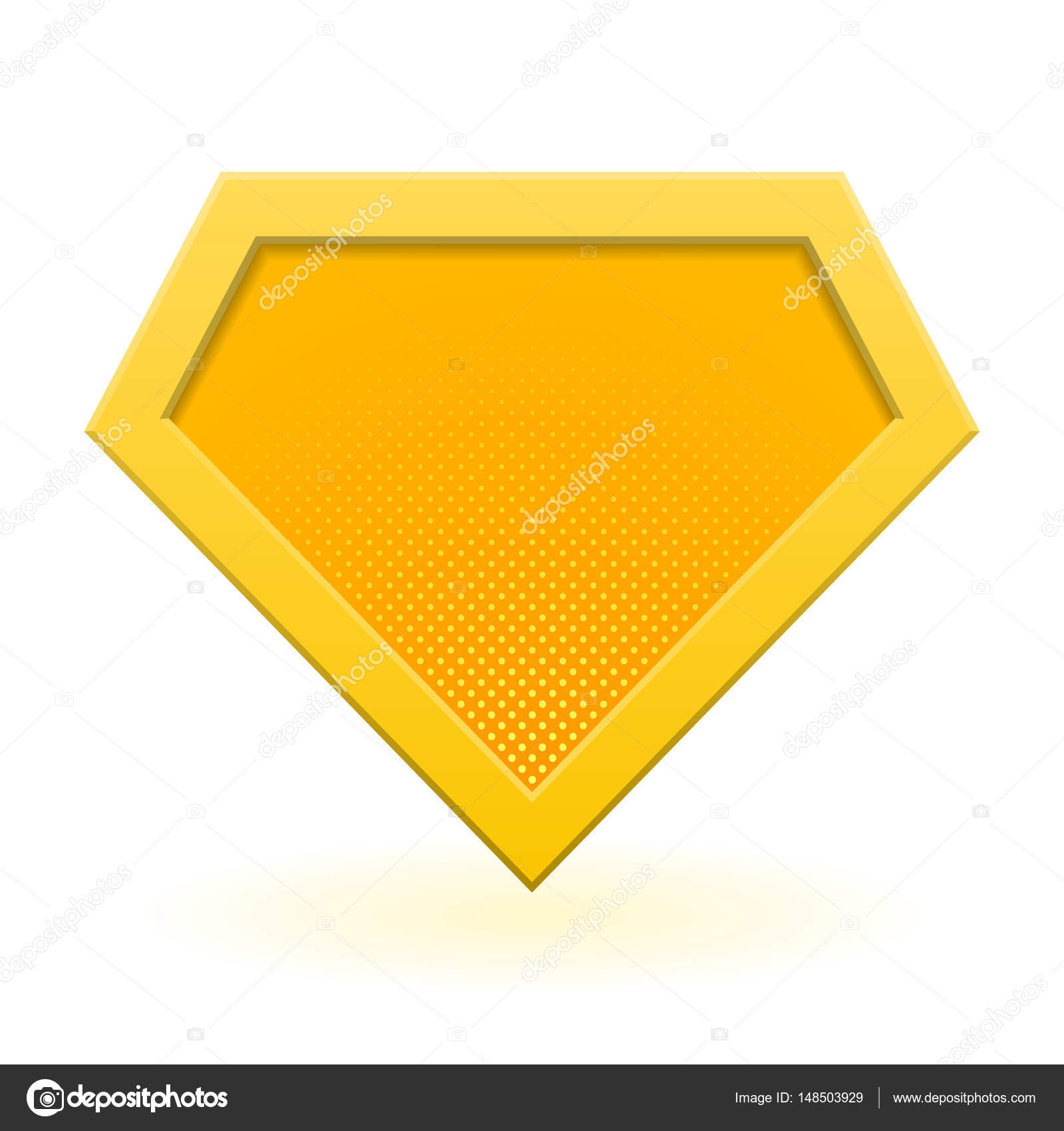 Yellow superhero logo template. Stock Vector by ©gn8 148503929