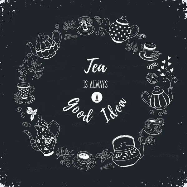 Tea time poster Stock Vector by ©ollymolly 93298832