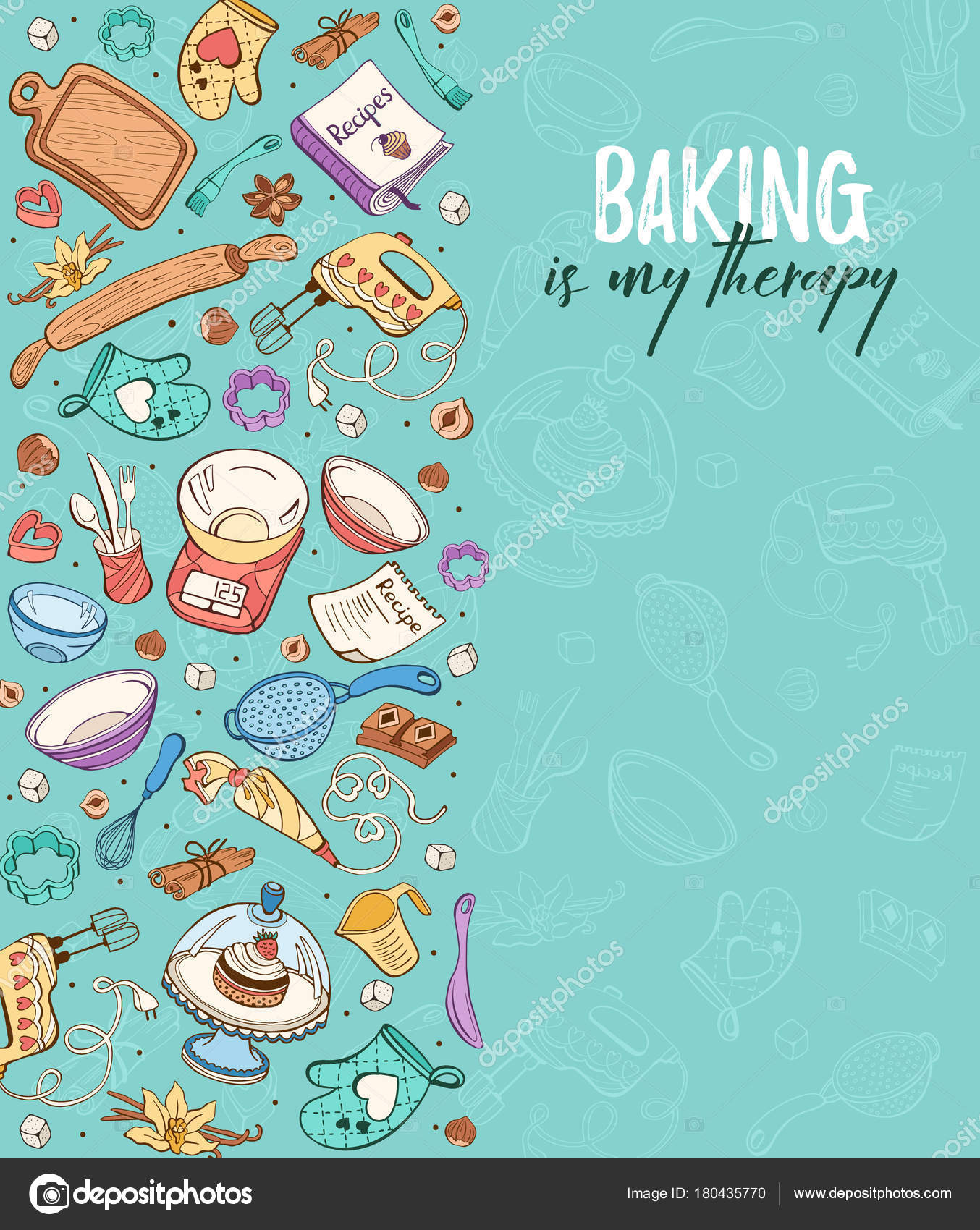 Cooking time poster Stock Vector Image by ©ollymolly #180435770