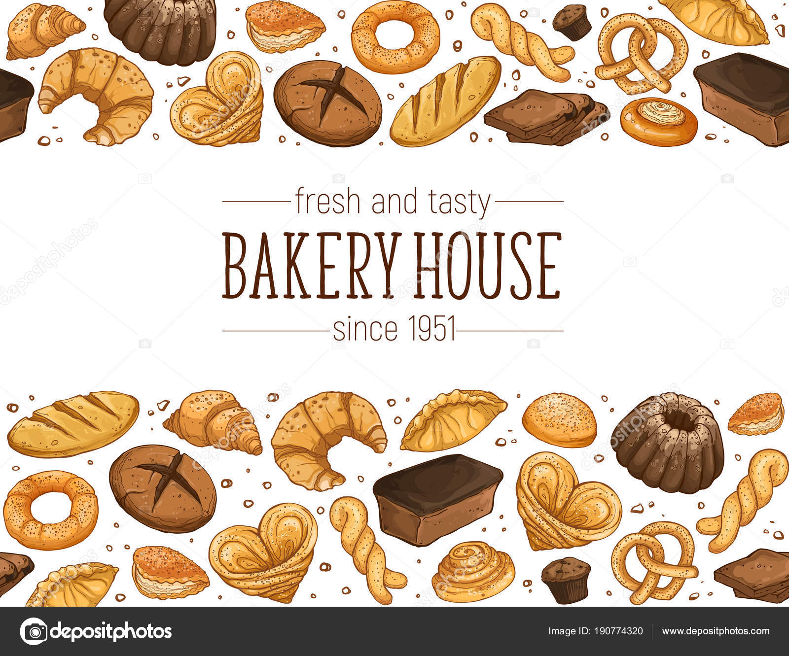 Fresh bread poster Stock Vector Image by ©ollymolly #190774320