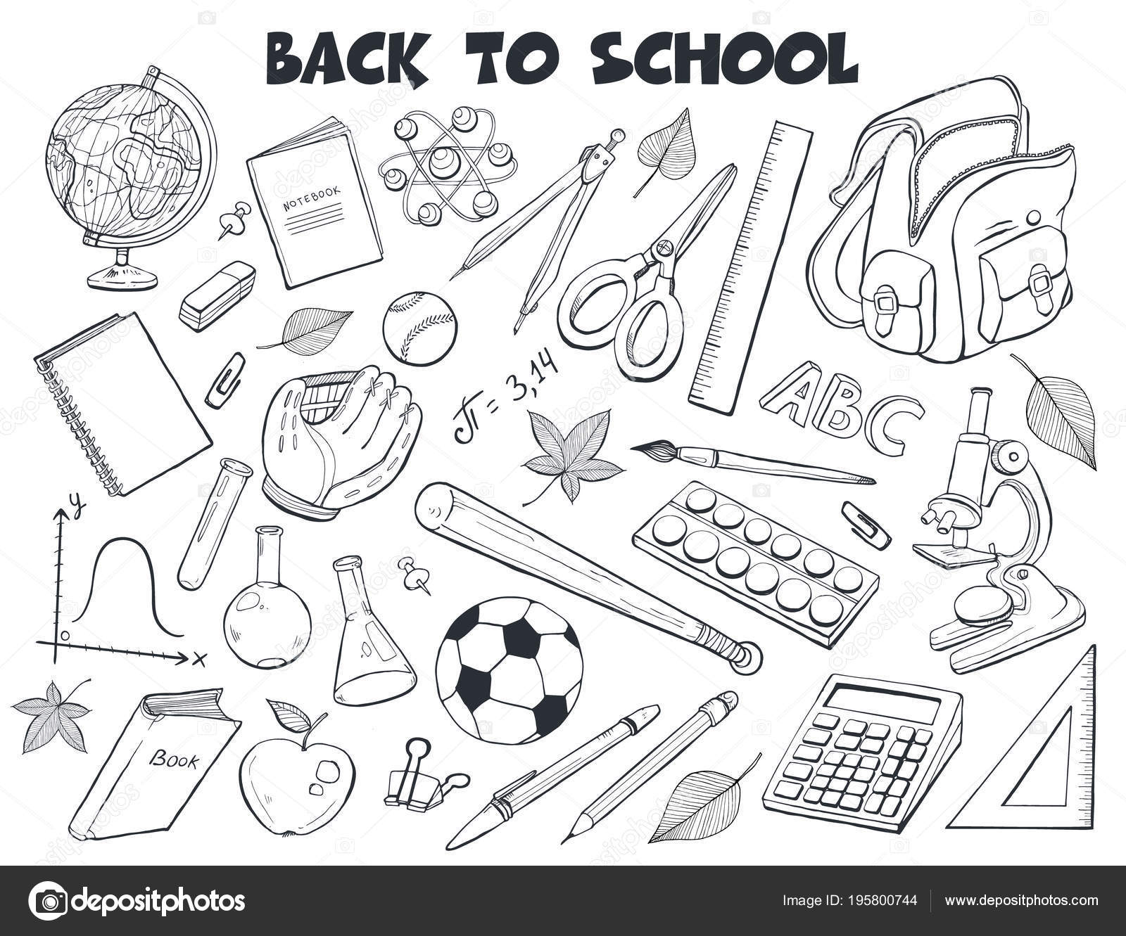 School objects vector collection Stock Vector Image by ©ollymolly ...