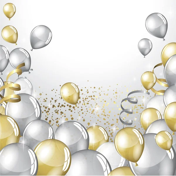 Gold balloons Vector Art Stock Images | Depositphotos