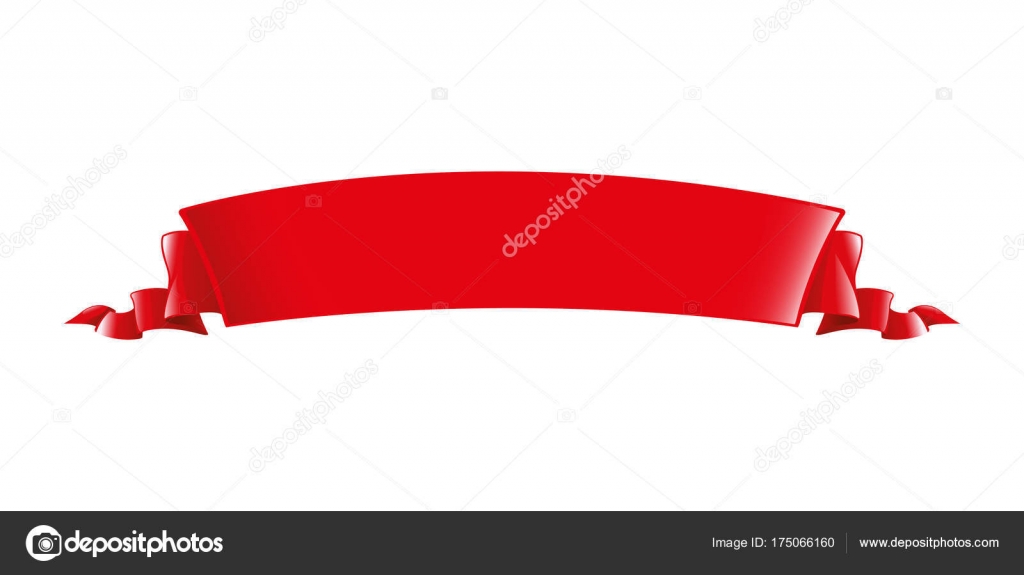 Cinta Roja Tira Arco Semicírculo Curvado Volumen Largo Cinta Tela ...