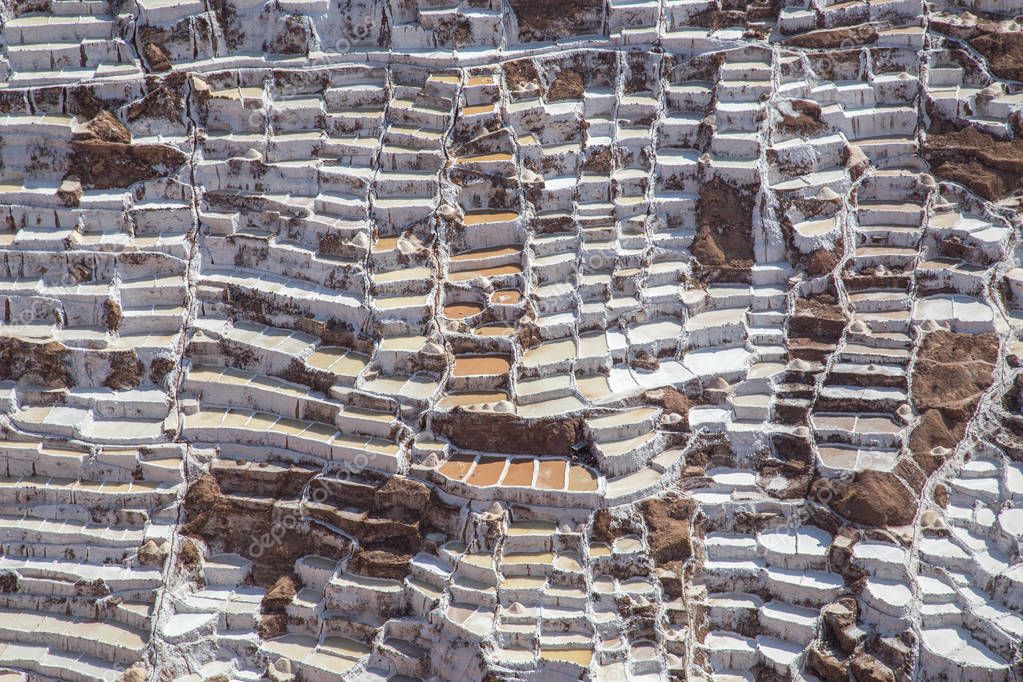 Sal de maras peru | Minas de sal de Maras, Peru — Foto de stock ...