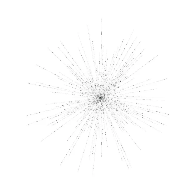 Sun burst, star burst sunshine. Radiating from the center of thin beams ...