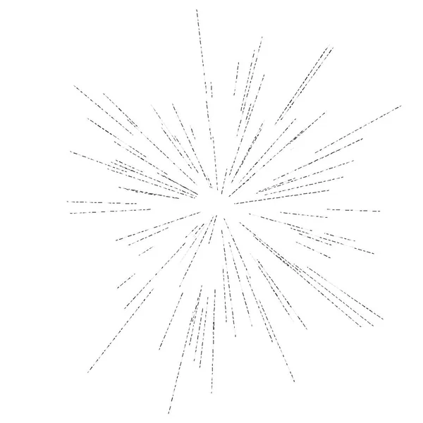 Sun burst, star burst sunshine. Radiating from the center of thin beams ...