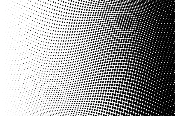 Halftone wave pattern. Horizontal background using halftone wavy dots texture. Vector ...