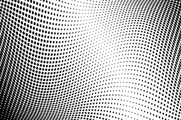 Halftone wave pattern. Horizontal background using halftone wavy dots texture. Vector ...
