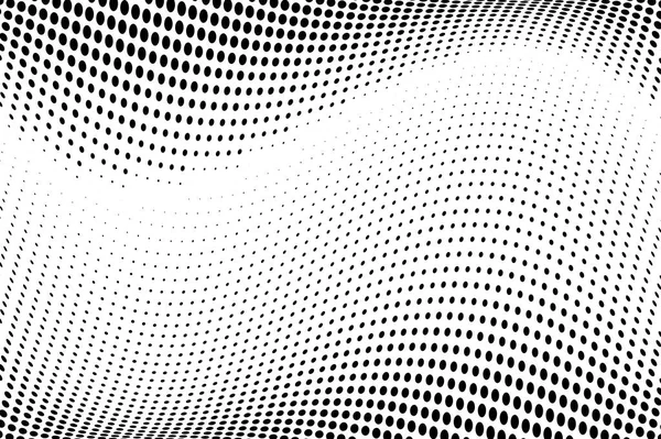 Halftone wave pattern. Horizontal background using halftone wavy dots texture. Vector ...