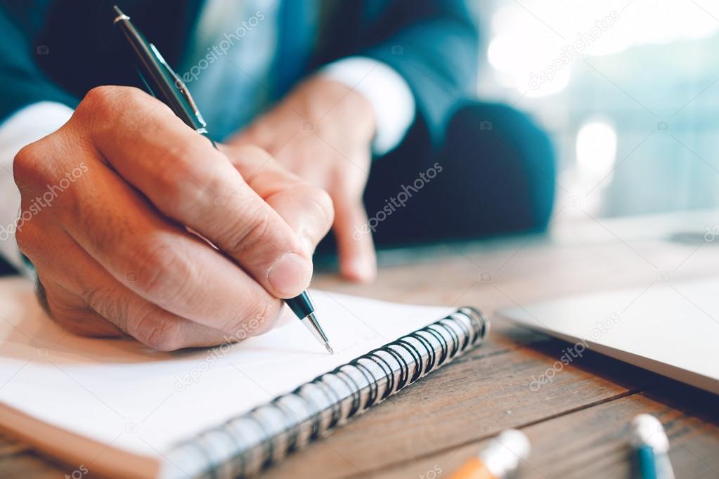 Creating textual or written information Stock Photo by ©golubovy 125566786