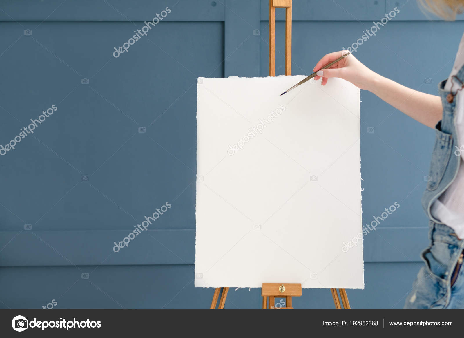 Drawing lesson art class paint school blank paper Stock Photo by ...