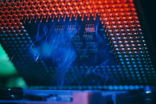 computer maintenance cpu overheating motherboard - Stock Image - Everypixel