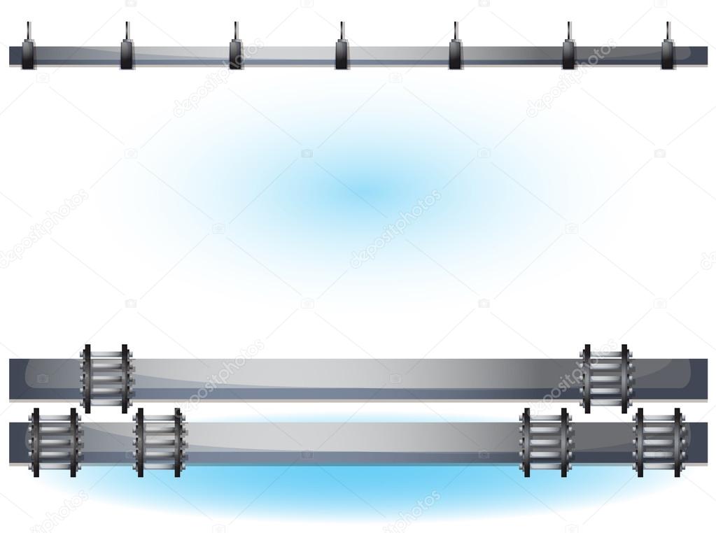 Cartoon vector illustration water pipe wall with separated layers Stock ...