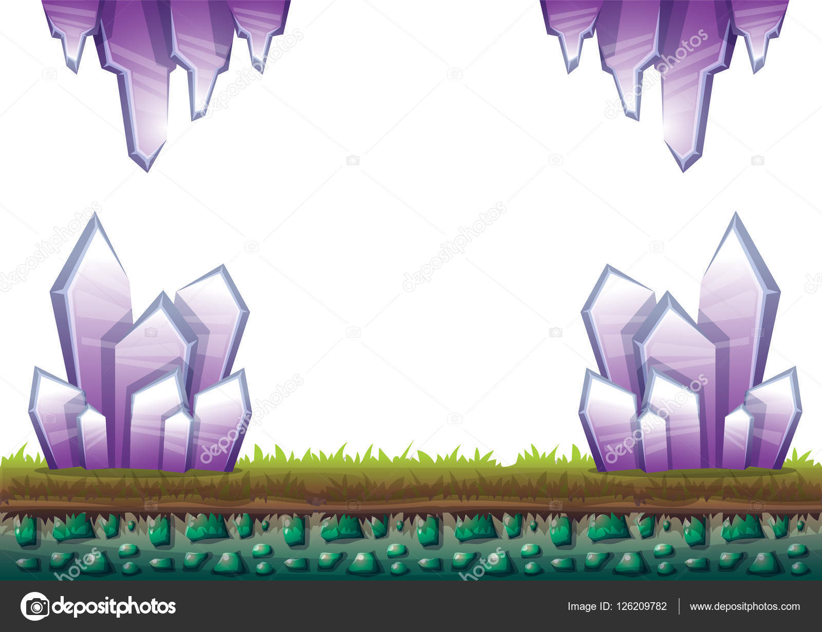 Cartoon vector mine game object with separated layers Stock Vector ...