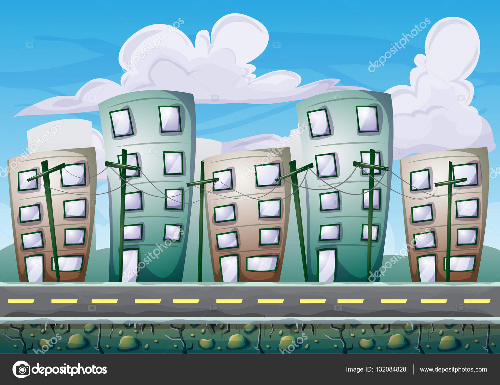 2d Building Background