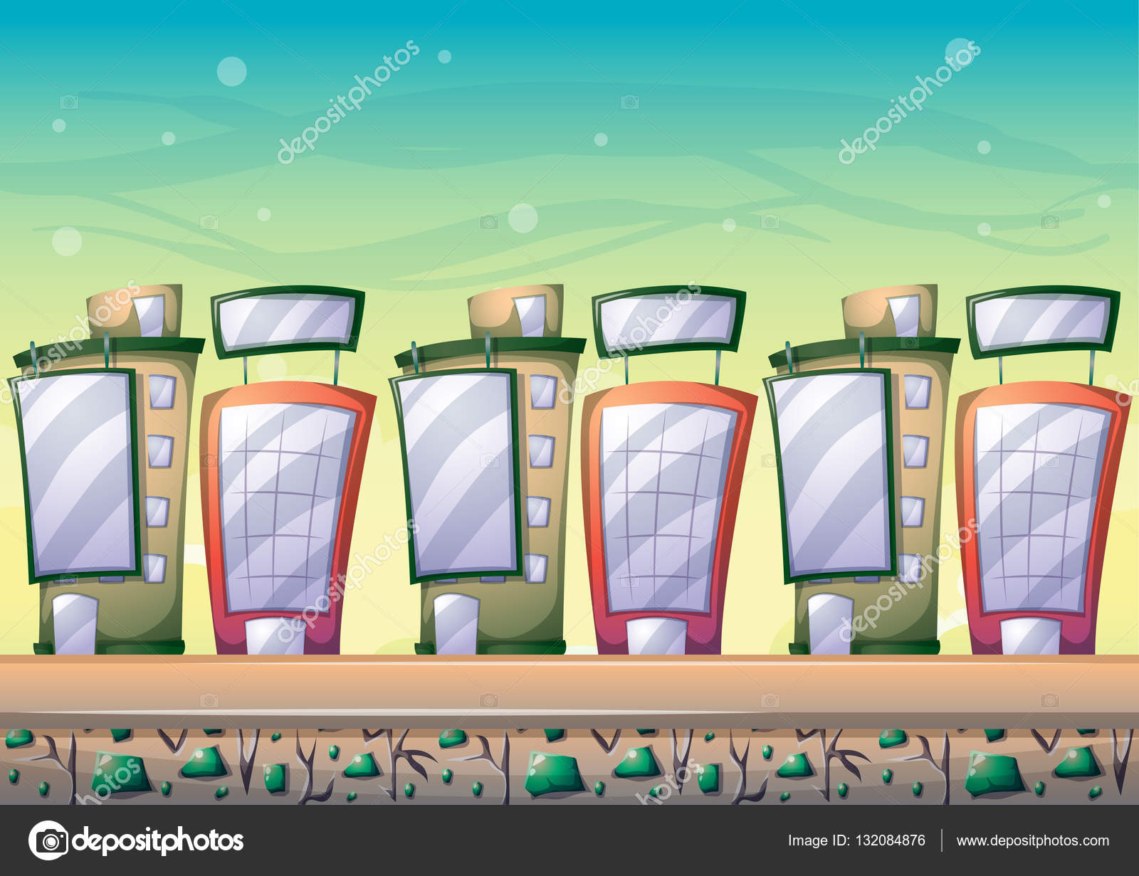 2d Building Background