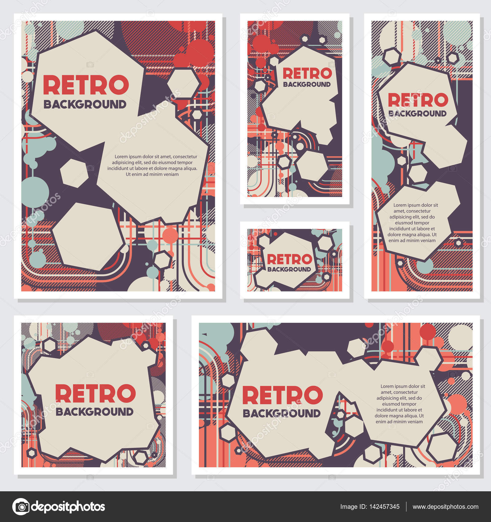 Old retro Vintage style background Design Template Stock Vector Image ...